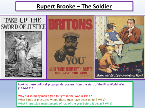 War Poetry The Soldier | Teaching Resources