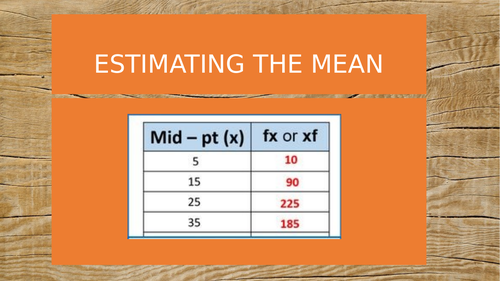 New Functional Skills Maths-Estimated Mean Teaching Pack | Teaching ...