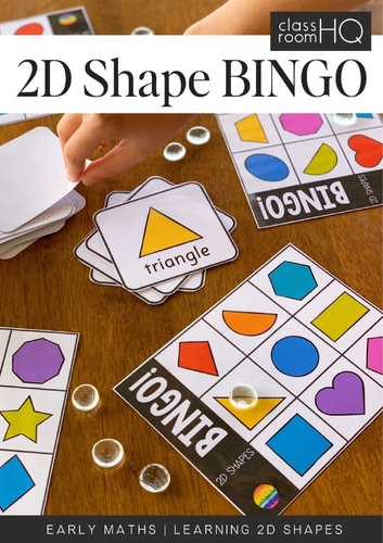 2D Shape BINGO Game | Teaching Resources