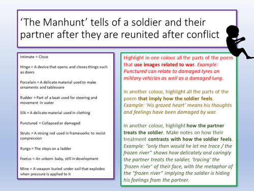 War Poetry The Manhunt | Teaching Resources