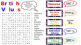 British Values Wordsearch | Teaching Resources