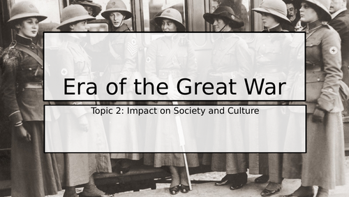 Era of the Great War Topic 2 Workbooks | Teaching Resources