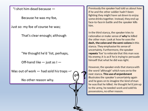 The Man He Killed Thomas Hardy | Teaching Resources