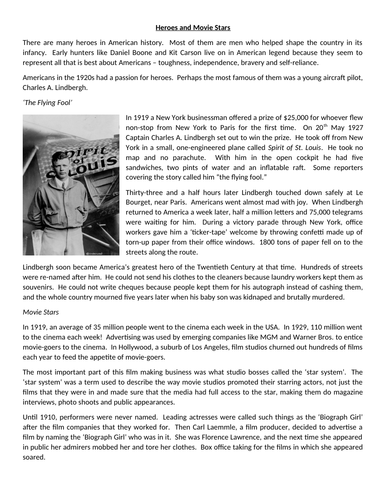 Celebrity Culture in 1920s America | Teaching Resources