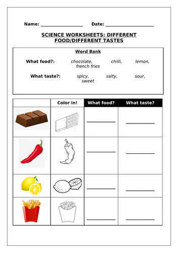 Different taste | Teaching Resources