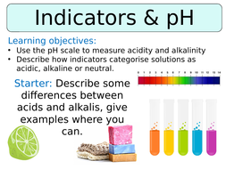KS3 ~ Year 7 ~ Indicators & pH | Teaching Resources