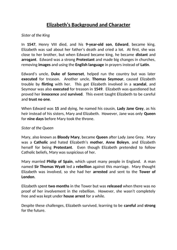 Elizabeth I's Sibling Rivalry - Edward VI and Mary I | Teaching Resources