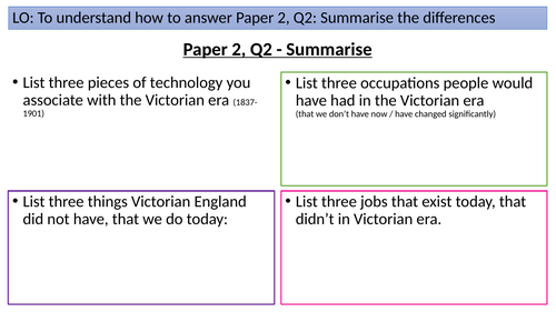 AQA Lang Paper 2, Question 2 with model answers | Teaching Resources