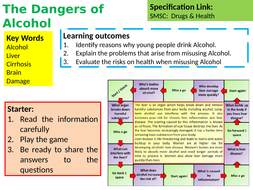 PSHE Dangers of Alcohol Lesson & Activities | Teaching Resources