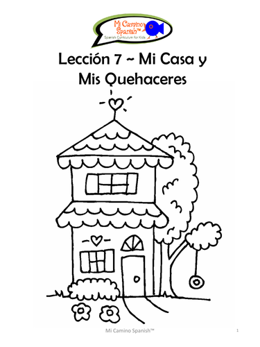 My House & My Chores - Spanish (8 fun worksheets!) | Teaching Resources