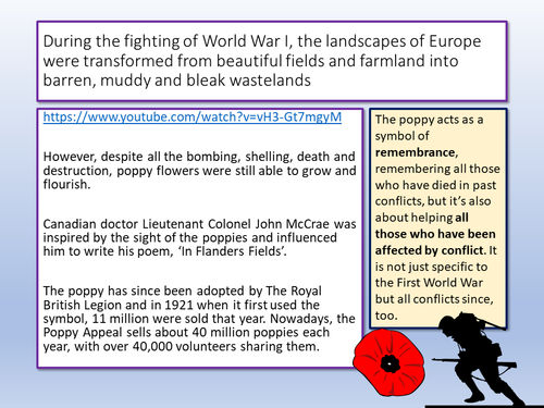 War Poetry In Flanders Fields | Teaching Resources