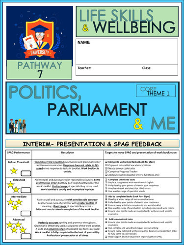 Politics Work Booklet - Citizenship | Teaching Resources
