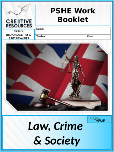 Law Crime Society Work Booklet - PSHE | Teaching Resources