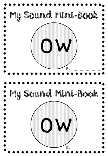 OW PHONICS SOUND MINI-BOOK | Teaching Resources