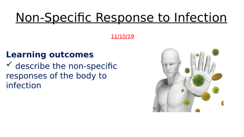 Immunity - Non Specific and Specific Responses to Infection | Teaching ...