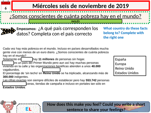 La pobreza y los sin techo | Teaching Resources