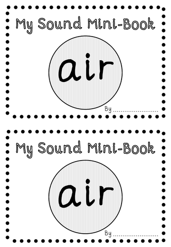 AIR PHONICS SOUND MINI-BOOK | Teaching Resources