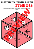 Electricity Tarsia Puzzle: Electric Symbols | Teaching Resources