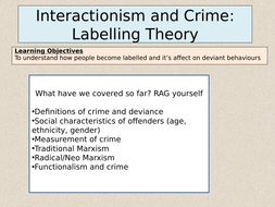 Interactionist Theory and Crime (labelling theory) | Teaching Resources