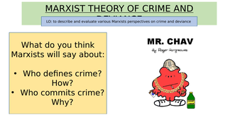 Marxist Theory of Crime and Deviance | Teaching Resources