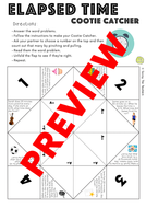 Elapsed Time Word Problems Cootie Catcher Activity | Teaching Resources