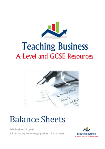 AQA Business - Balance Sheets | Teaching Resources