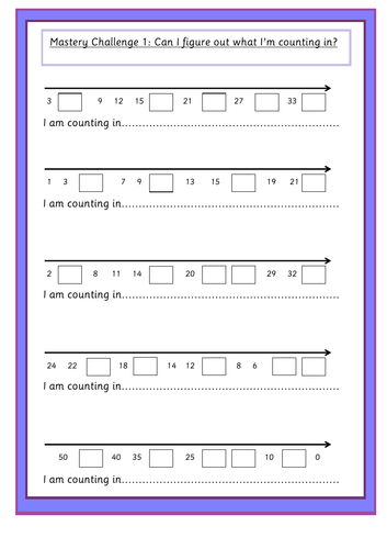 KS1 Maths Missing Number Lines | Teaching Resources