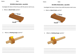 Wood joints - Lap Joint Step by Step - Full Lesson | Teaching Resources