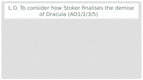 Dracula Chapters 9-27 | Teaching Resources