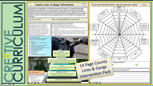 County Lines and Gangs Intervention Booklet | Teaching Resources