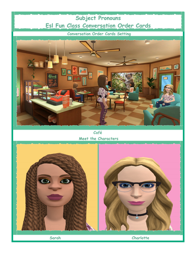 Subject Pronouns Conversation Order Cards | Teaching Resources