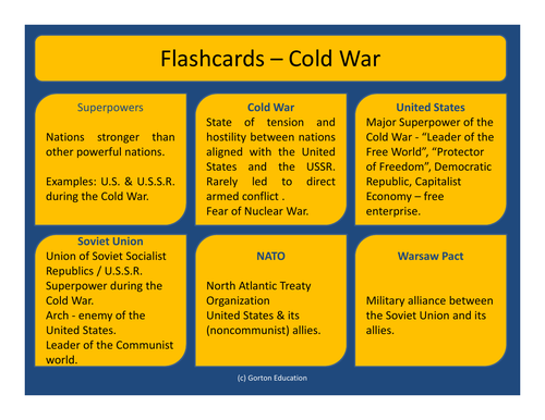 Cold War In Simple Terms , Glossaries Archives – DGAM