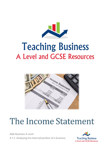 AQA Business - Income Statements | Teaching Resources