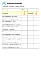 Social Skills Assessment | Teaching Resources