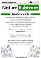 Outdoor Subtraction Task Cards: Reception - Year 1 | Teaching Resources