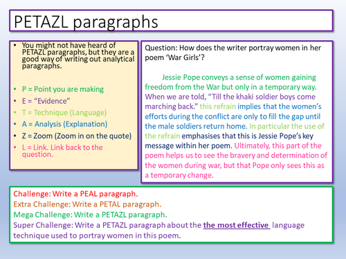 Jessie Pope War Girls | Teaching Resources