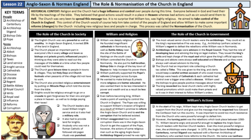 Norman Church & Religion - Anglo-Saxon & Norman England - GCSE History ...