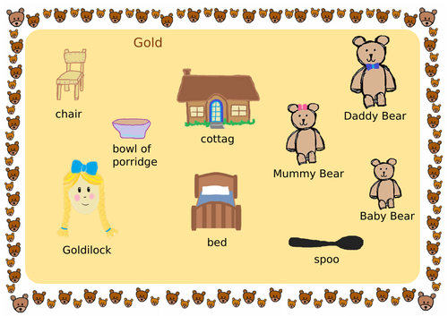 Goldilocks- Describing Pictures | Teaching Resources