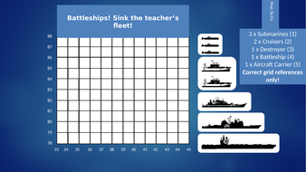 4-figure grid reference Battleships game! | Teaching Resources