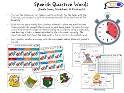 Learning Spanish Question Words! (Spanish Interrogatives Game ...