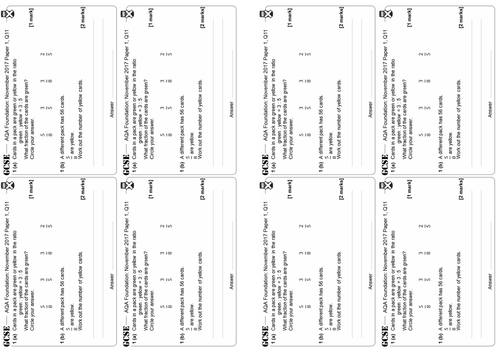 Converting Ratios to Fractions - GCSE Questions - Foundation - AQA ...
