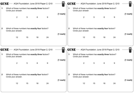 Factors - GCSE Questions - Foundation - AQA | Teaching Resources