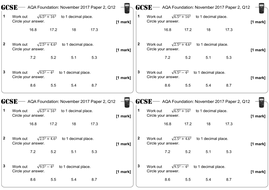 Using a Calculator - GCSE Questions - Foundation - AQA | Teaching Resources