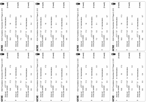 Using A Calculator Gcse Questions Foundation Aqa Teaching Resources