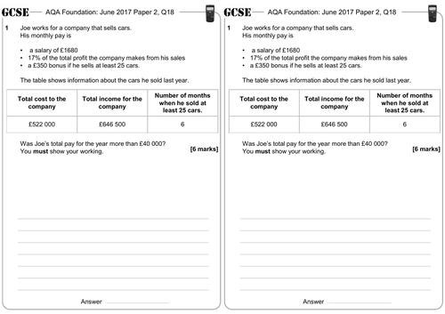 Using a Percentage Multiplier - GCSE Questions - Foundation - AQA ...