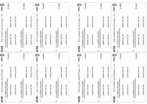 Substitution Gcse Questions Foundation Aqa Teaching Resources