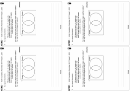 Venn Diagrams - GCSE Questions - Foundation - AQA | Teaching Resources