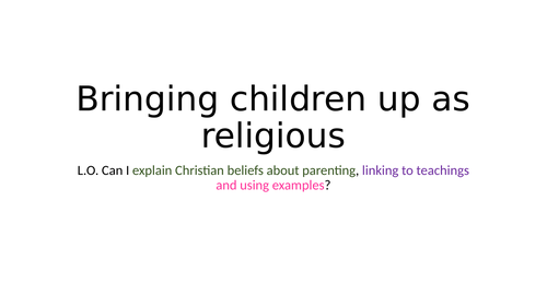 Religious upbringing AQA Spec A GCSE RE | Teaching Resources