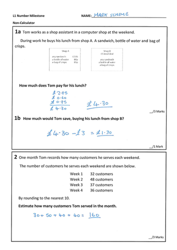 Reformed FS Mathematics: Number Papers | Teaching Resources