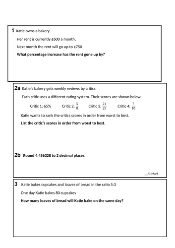 Reformed FS Mathematics: Number Papers | Teaching Resources